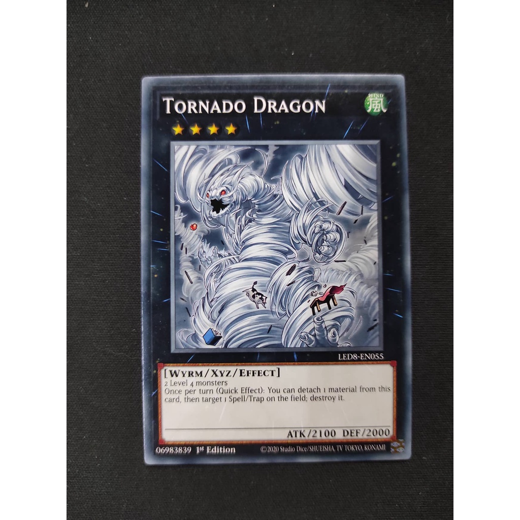 (YGO-TCG)1 Tornado Dragon card - LED8-EN055 - Common | Shopee Malaysia