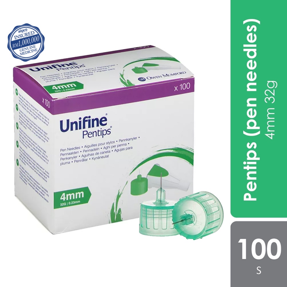 Unifine Pentips Pen Needles 32g 100s (4mm) | Shopee Malaysia