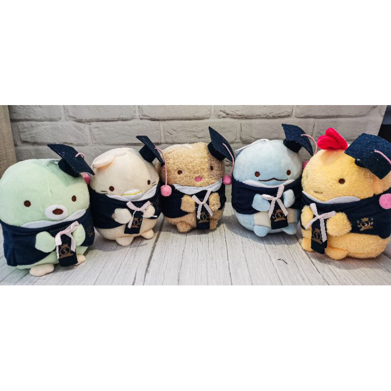 Sumikko Gurashi Dolls Plushie Plush Stuffed Toys Graduation summiko ...