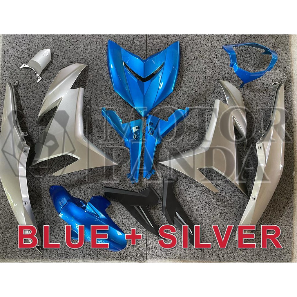 Y15ZR Y15 YSUKU V1 COVERSET COMPLETE COVER SET BODY CAVER KAVER BLUE ...