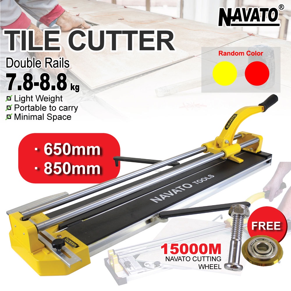 Mesin Pemotong Jubin Navato Tile Cutter Double Rail 650MM 850MM Free ...