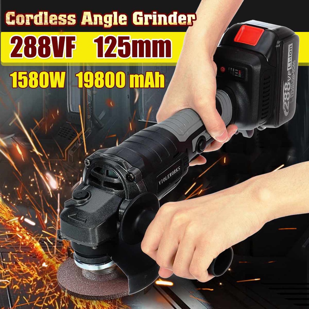 100 mm Brushless Cordless Angle Grinder Grinding Machine Cutting ...