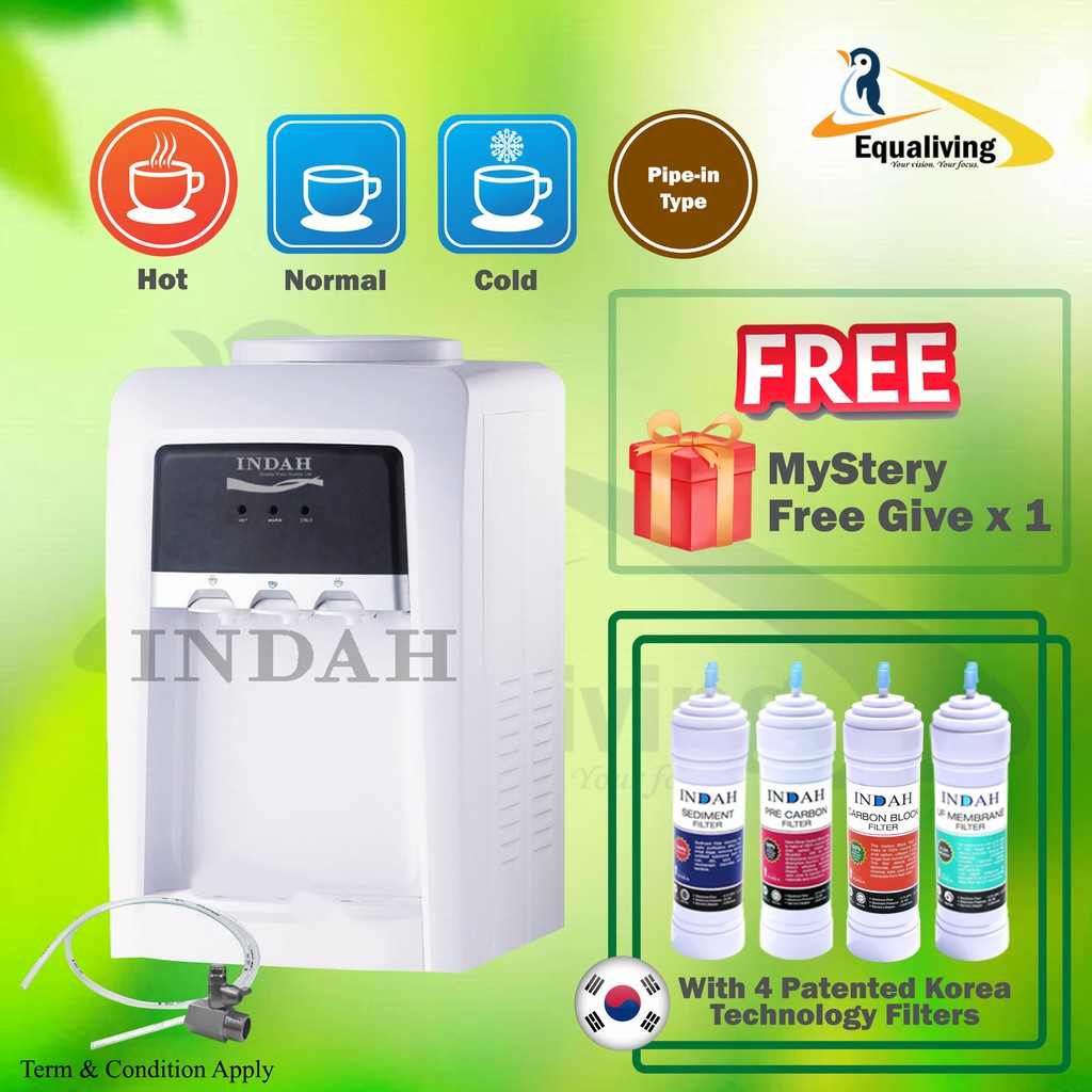 INDAH Mild Alkaline Water Dispenser Hot Normal & Cold Model: 1063 With ...