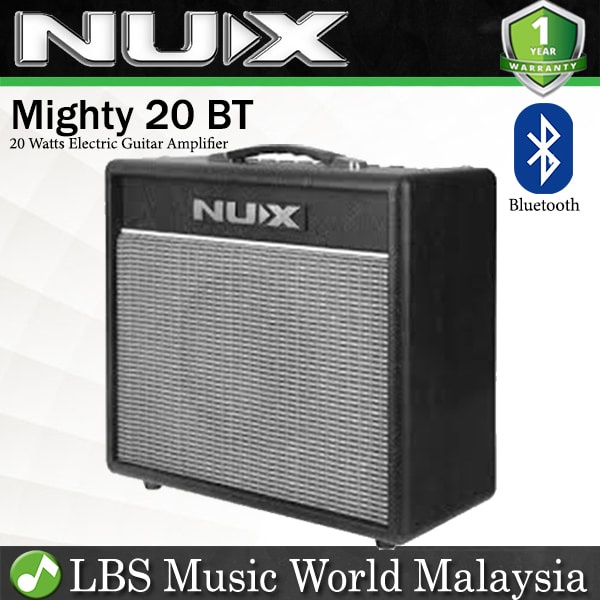 Nux Mighty 20 BT 20 Watts Modelling Digital Portable Electric Guitar ...