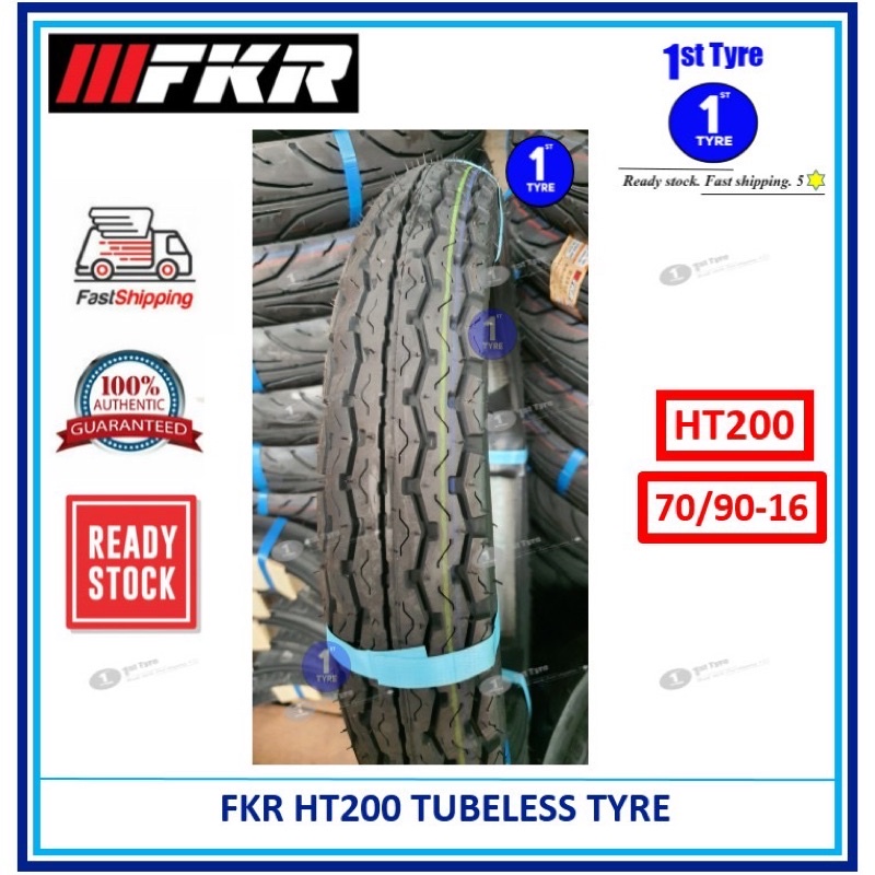 Tayar Motor 70/90 -17 / 80/90 - 17 /70/90-16 / 80/90-16 90/90-18 Tubeless Tyre FKR Bunga TT ...