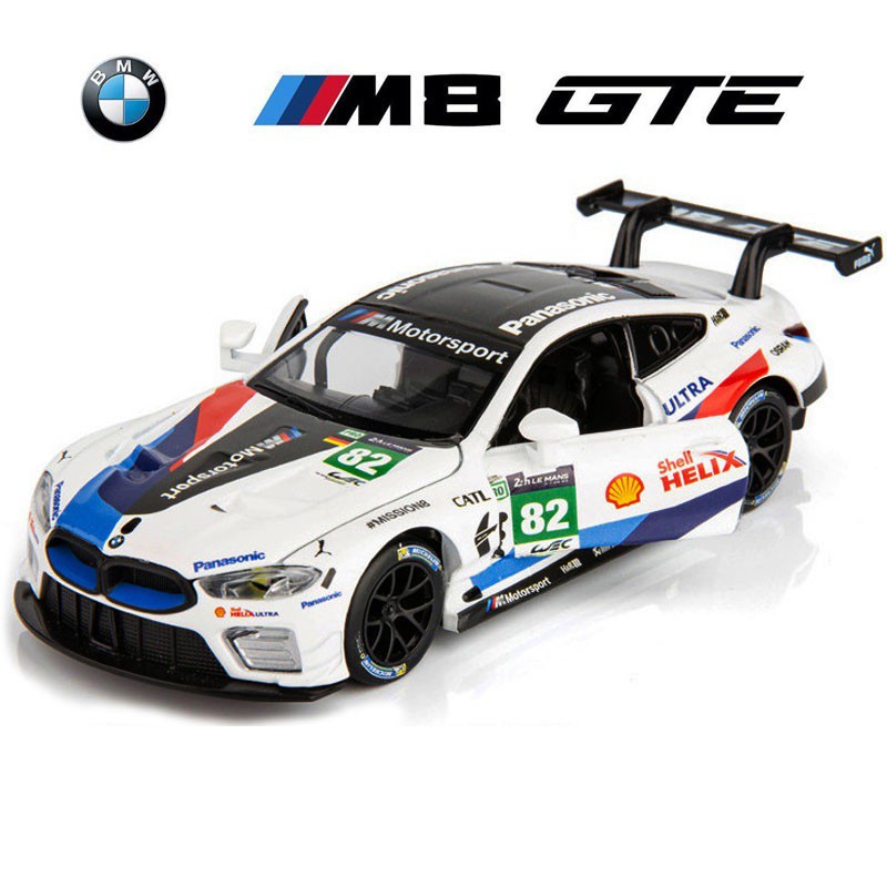 1:32 BMW M8 GTE Racing Sound & Light Pull Back Metal Toy Vehicles Die ...