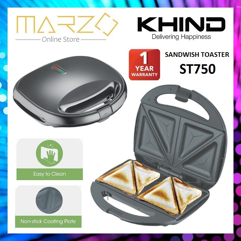Khind Sandwich Toaster ST750 ST810 / Pembakar Roti | Shopee Malaysia