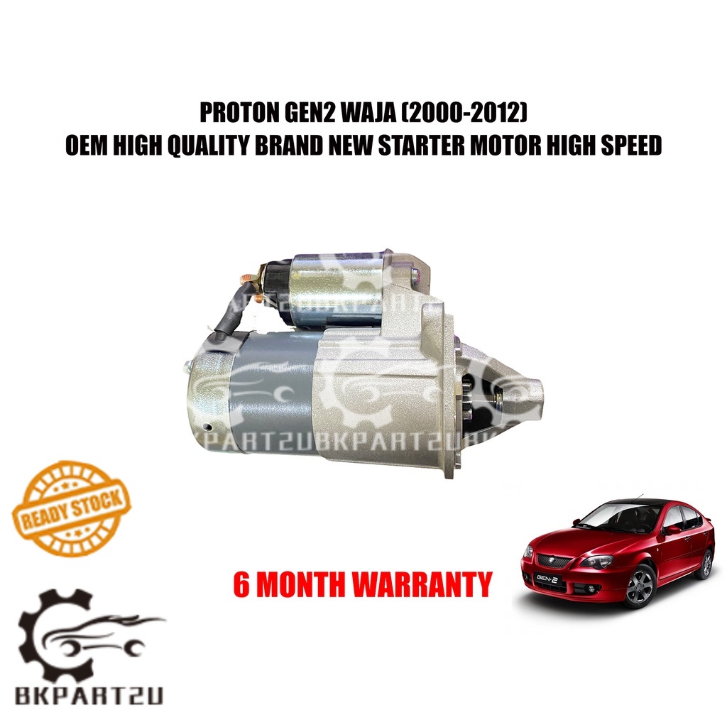PROTON GEN2 WAJA (2000-2012) STARTER MOTOR HIGH SPEED MADE BY BRAND NEW BARU 6 MONTH WARRANTY ...