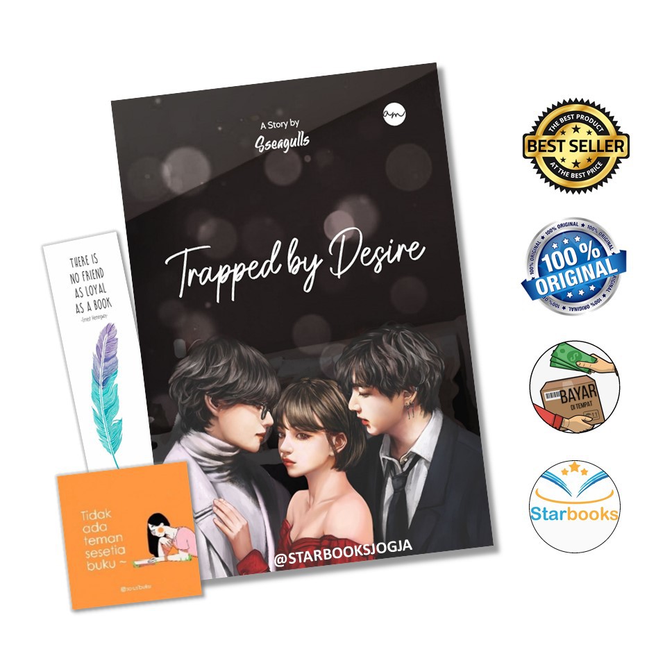 Original!! Trapped BOOK BY DESIRE FREE POSTER, BOOKMARK & PC (NOVEL ...