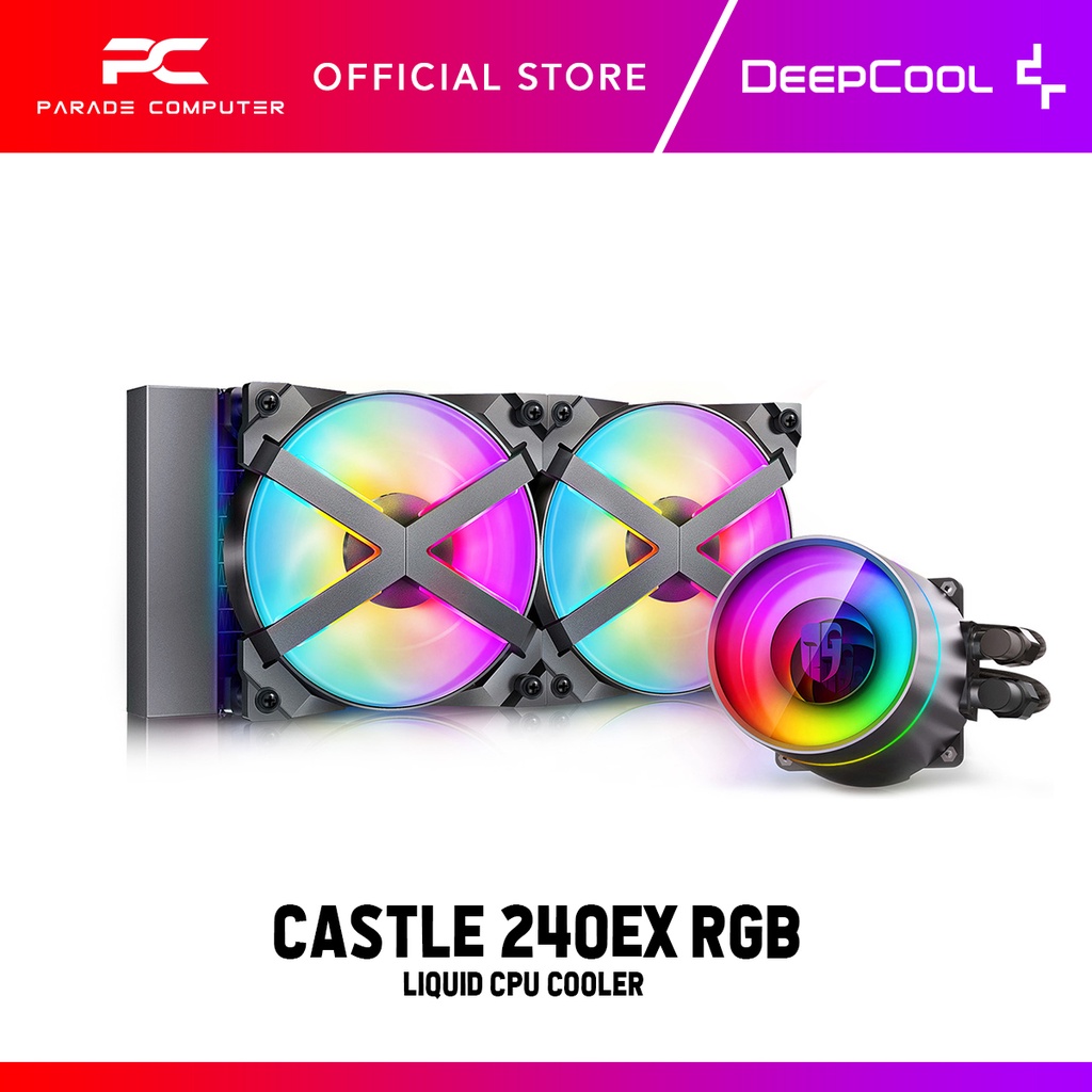 Deepcool Castle 240EX / 360EX RGB AIO Liquid Cooler | Shopee Malaysia