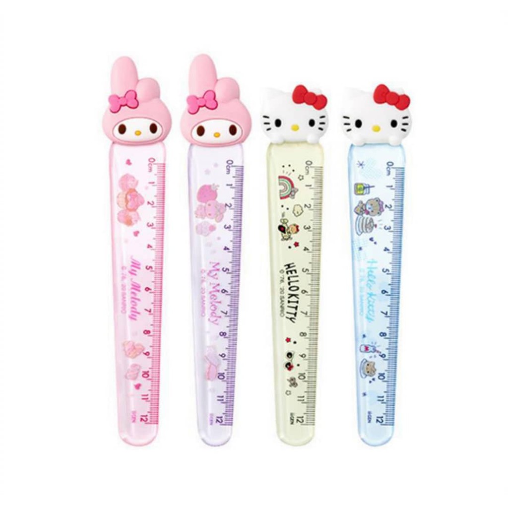 Hello Kitty or MelodyKuromi - cute Ruler / Bookmarks Ruler *12cm* (1pc ...