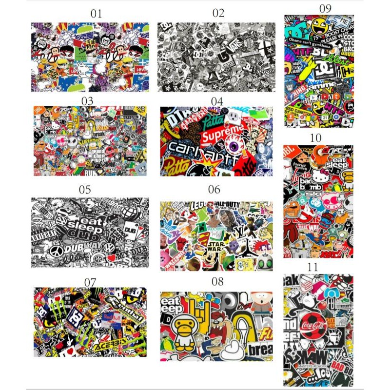 sticker boom sticker waterpoof pvc stickers | Shopee Malaysia