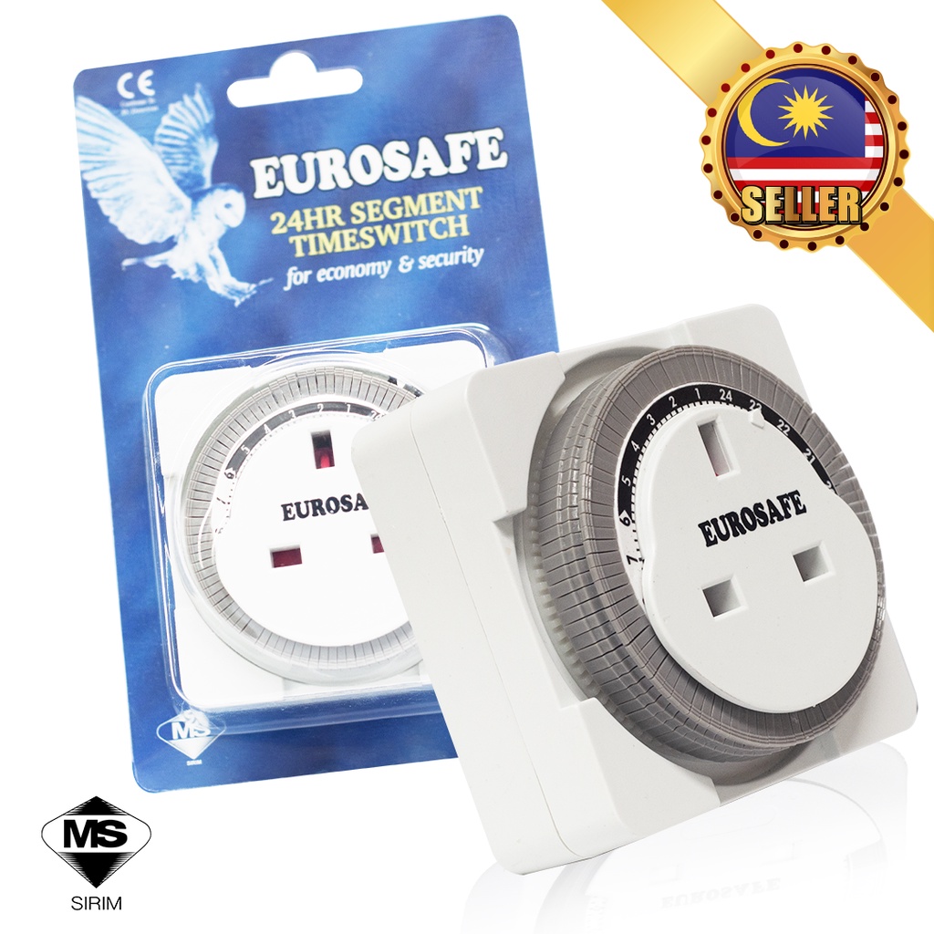 EUROSAFE 13A PLUG IN TIMER , Theben TYPE timer | Shopee Malaysia