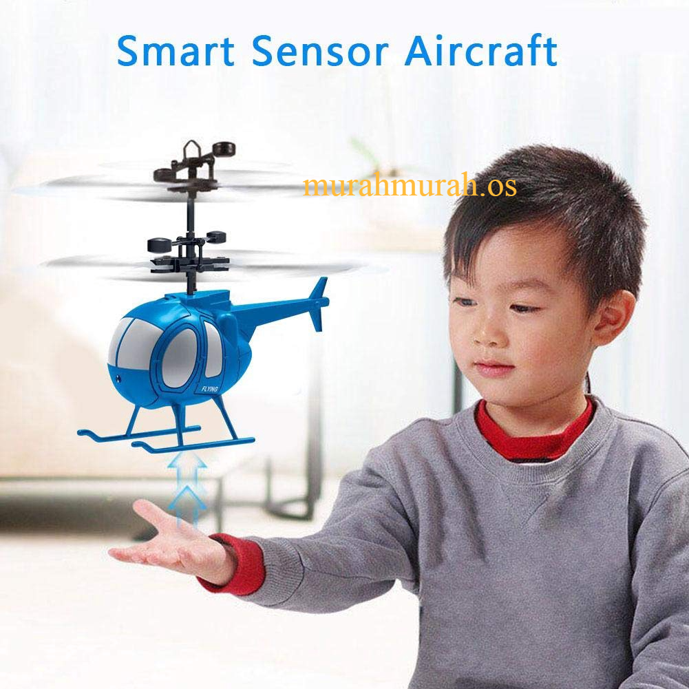 READY STOCK Hand Sensor Fun Mini RC Aircraft Helicopter Kids Flying Toy ...