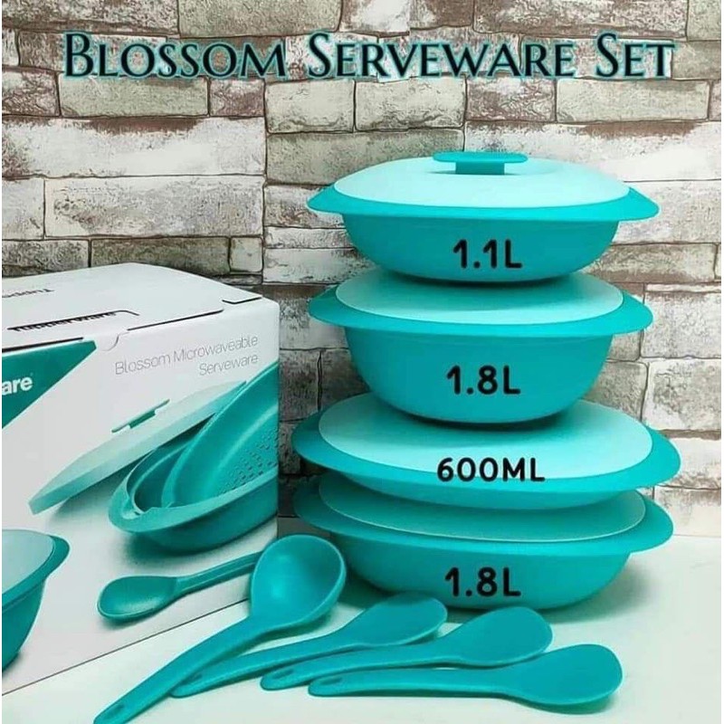 blossom serveware microwaveable set tupperware | Shopee Malaysia