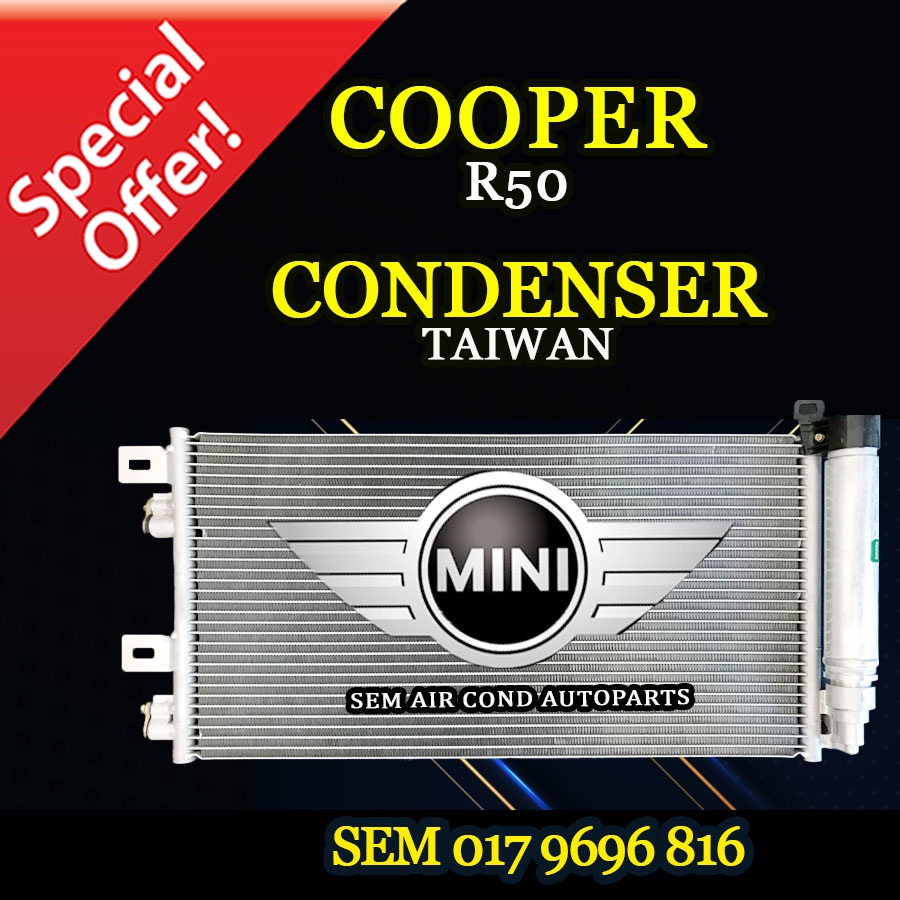 MINI COOPER R50 2002-2012 YEAR OEM TAIWAN NEW CONDENSER/ KONDENSER (CAR ...