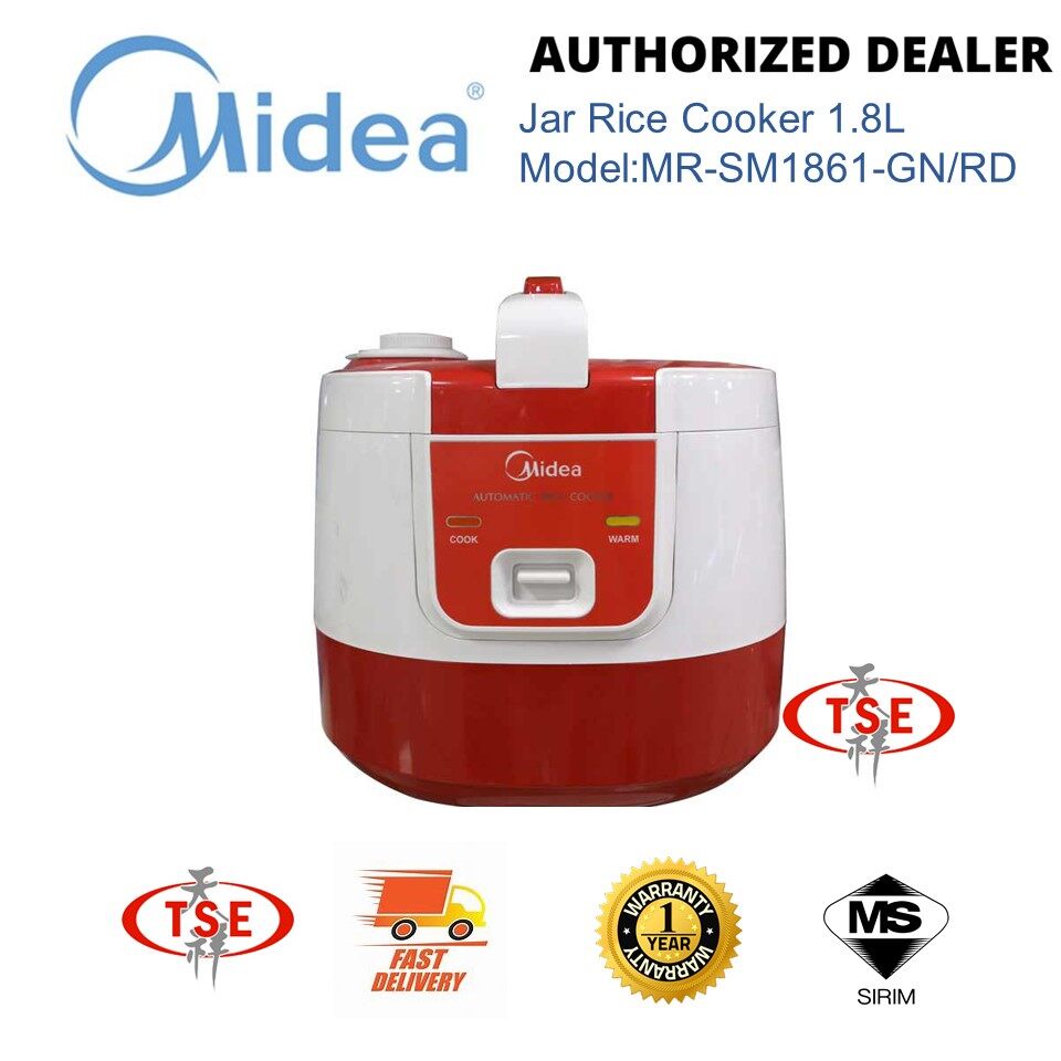 Midea MR-SM1861 Jar Rice Cooker 1.8L (Red/Green Colour) | Shopee Malaysia