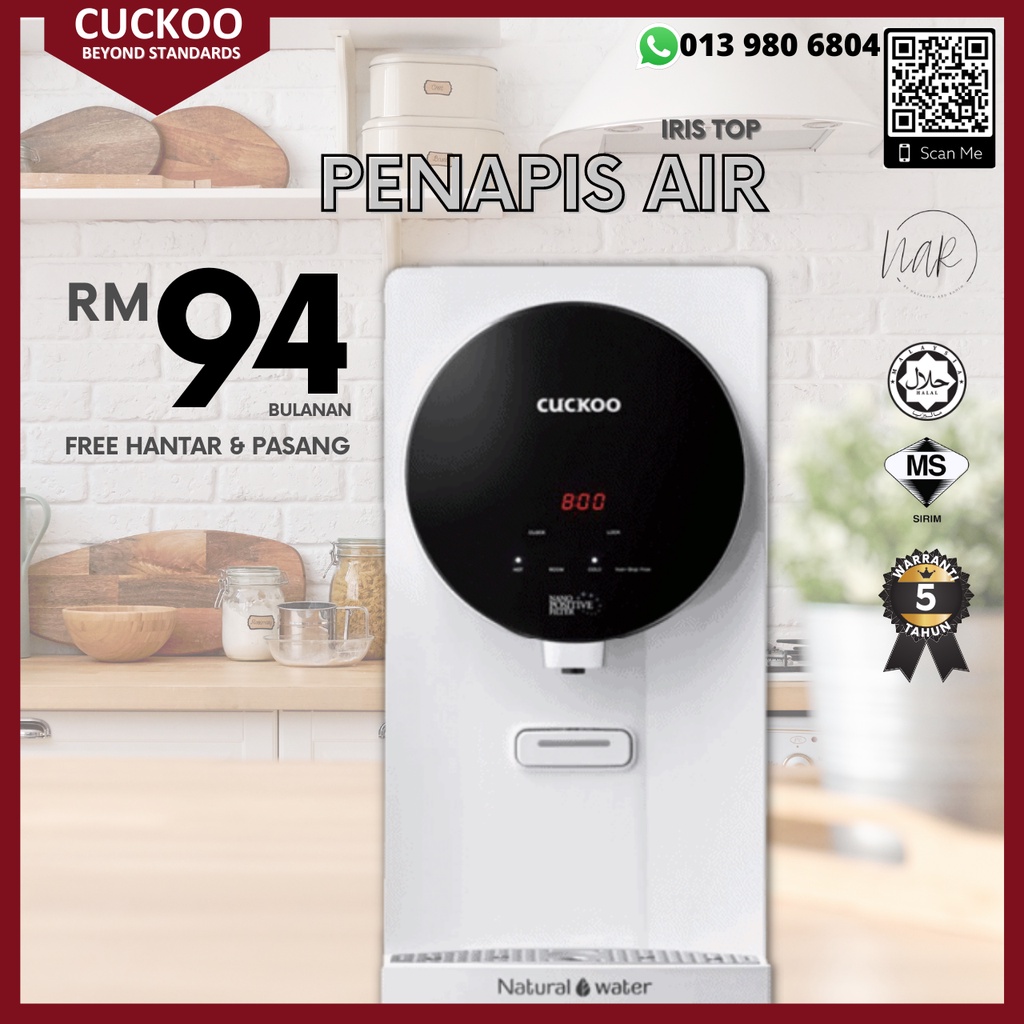 HOME Water Purifier / Penapis Air cuckoo IRIS cheap free installation extra voucher | Shopee ...