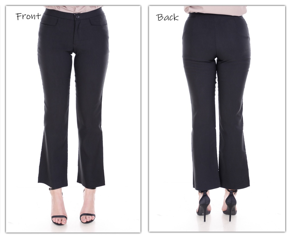 US Ladies Cut Slack Work Presentation Women Boot Cut - Black/Size 4XL ...