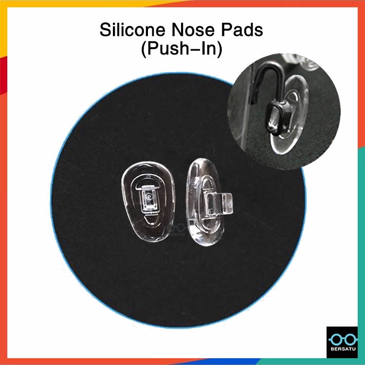Push-In Anti-Slip Soft Silicone Nose Pads For Spectacle Glasses ...