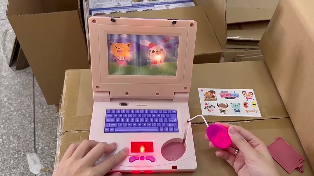 Kids Laptop Computer with Mouse Learning Machine Early Learning Learner ...