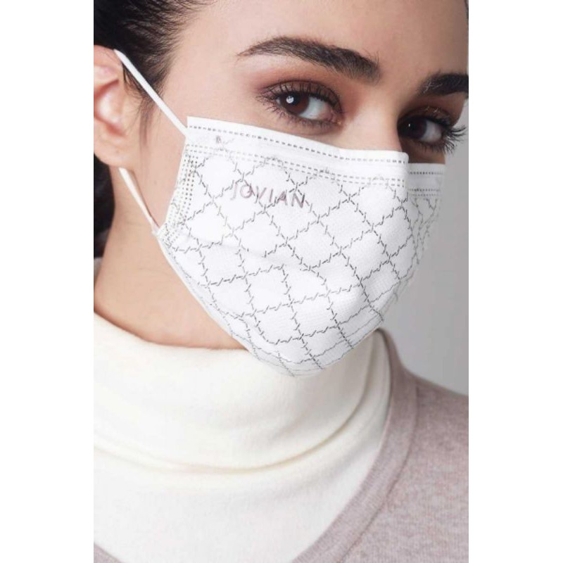 Jovian Monogram 3ply Champagne Brown, Rosette Maroon, Sand & White Pink ...