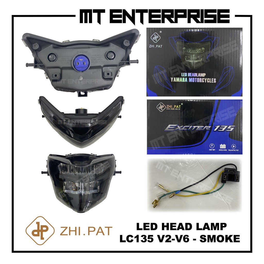 FREE MJL LED - ZHIPAT LED Head Lamp LC135 V2-V6 - SMOKE | Shopee Malaysia