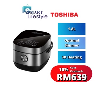 Toshiba/Midea Digital Rice Cooker (1.8L) RC-18DR1TMY(S) / IH LOW SUGAR ...