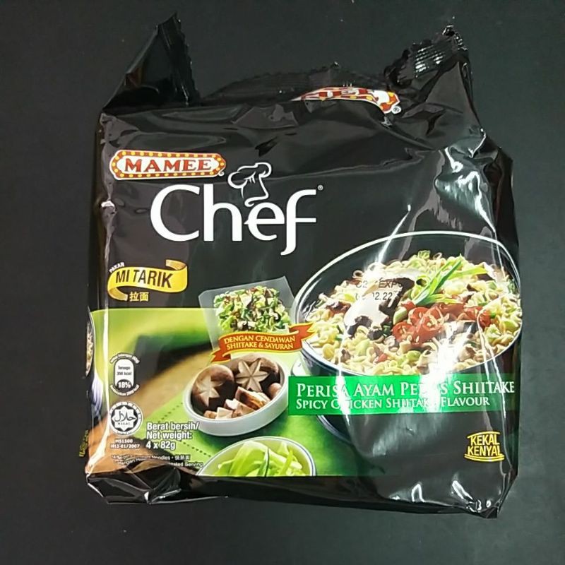 Mamee Chef Instant Noodles Spicy Chicken Shiitake 4's*82g | Shopee Malaysia