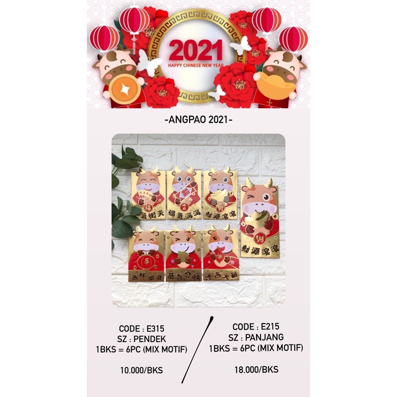 Buffalo ANGPAO, Chinese New Year ANGPAO, Buffalo ANGPAO 2021 | Shopee ...
