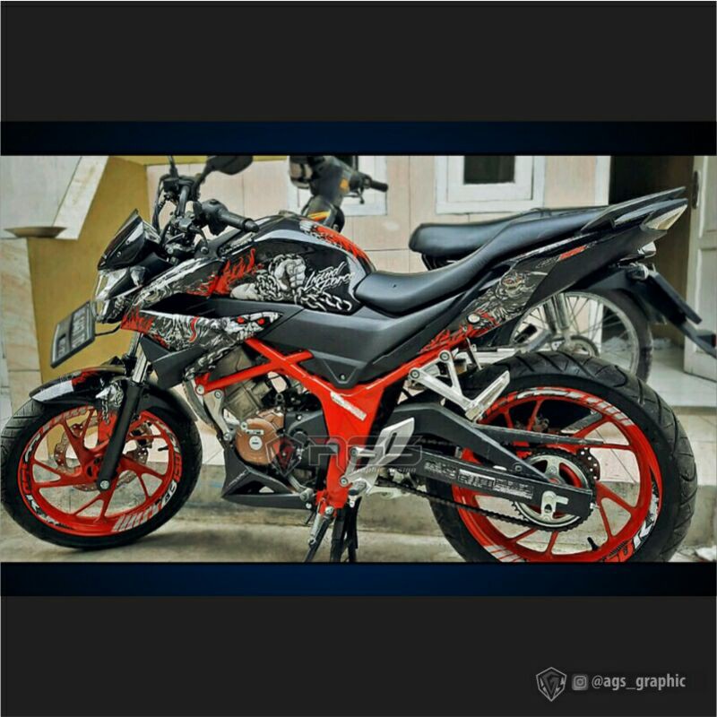 Decal HONDA CB150R new / DECAL STICKER CB150R V3 SKULL / DECAL FULL ...