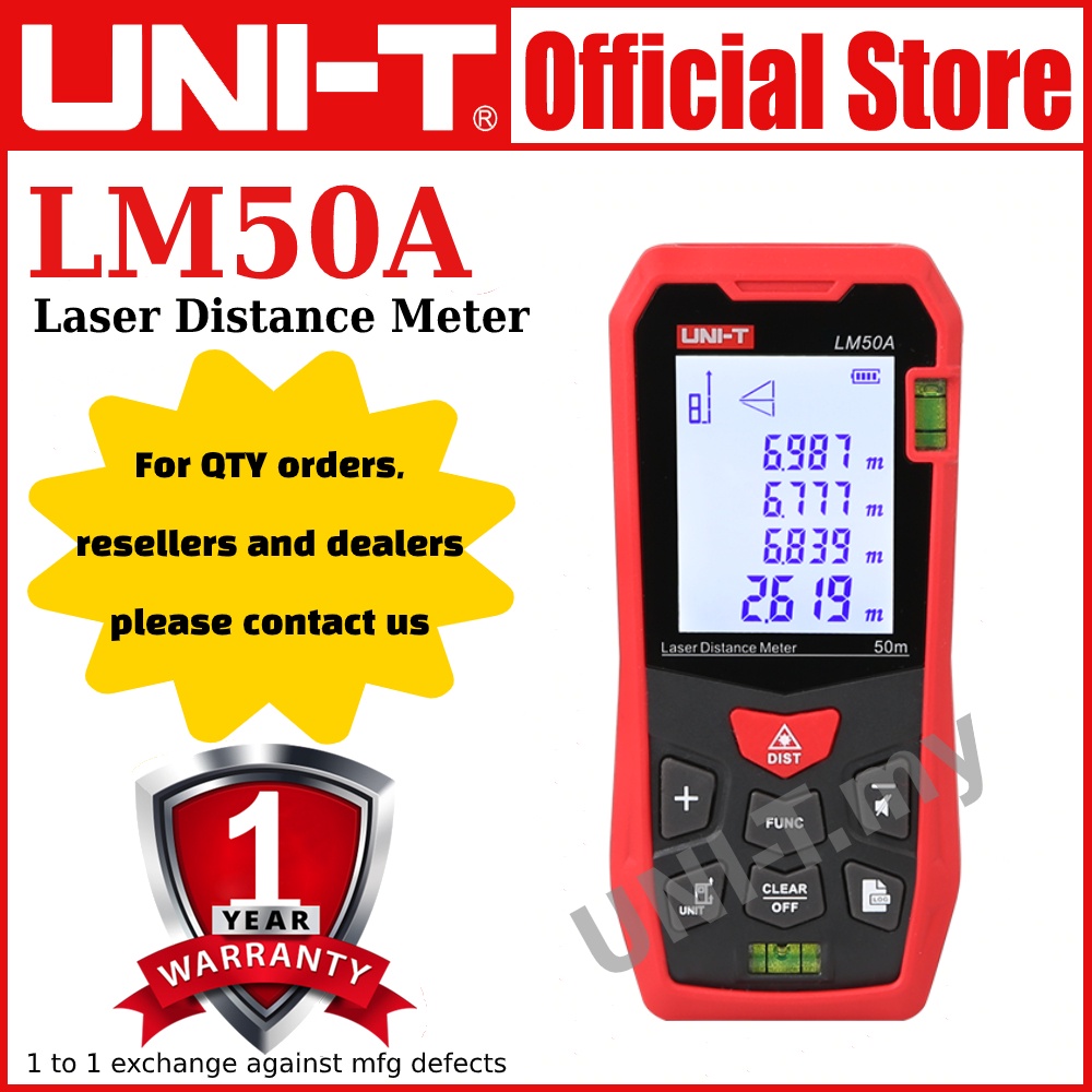 UNI-T LM A Series LM50A LM70A LM100A LM120A Laser Distance Meter | Shopee Malaysia