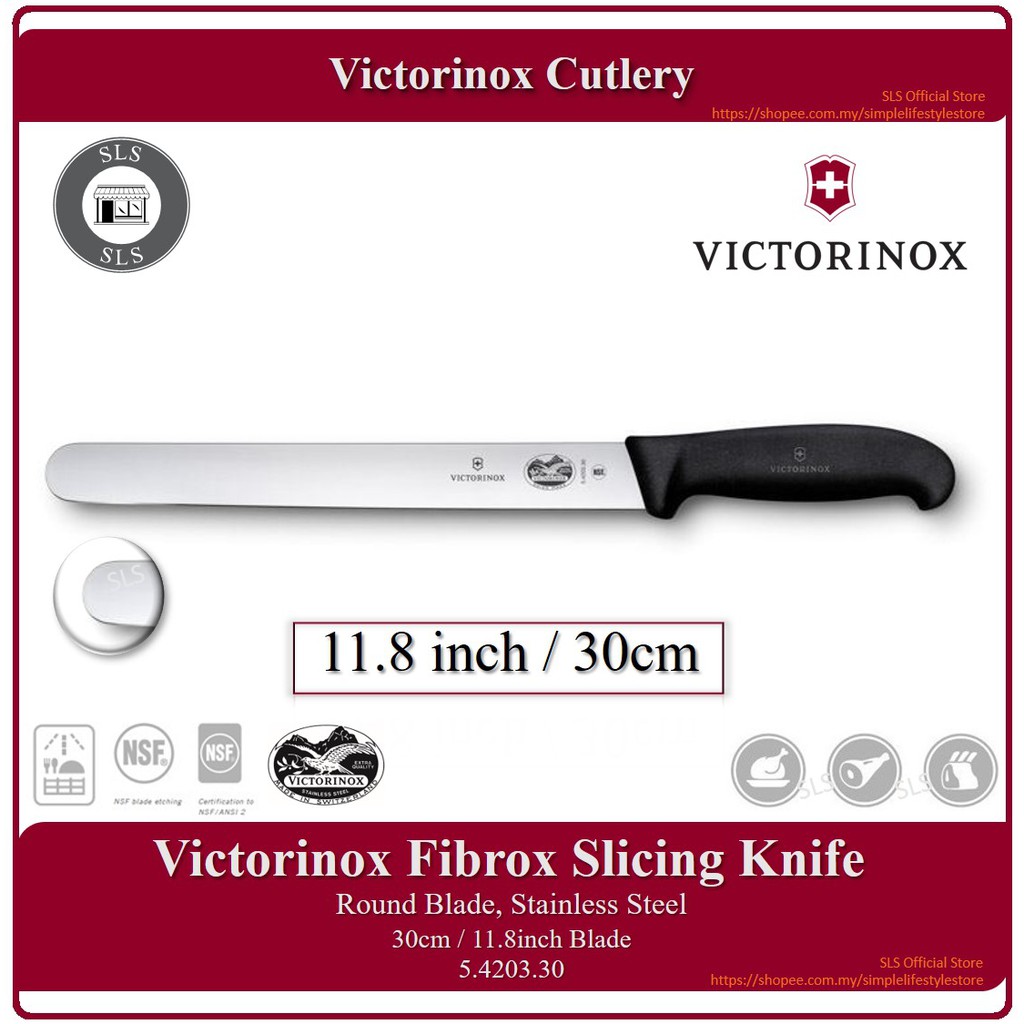 SLS Victorinox Fibrox Handle Larding Knife Slicing Knife 30cm / 11 ...
