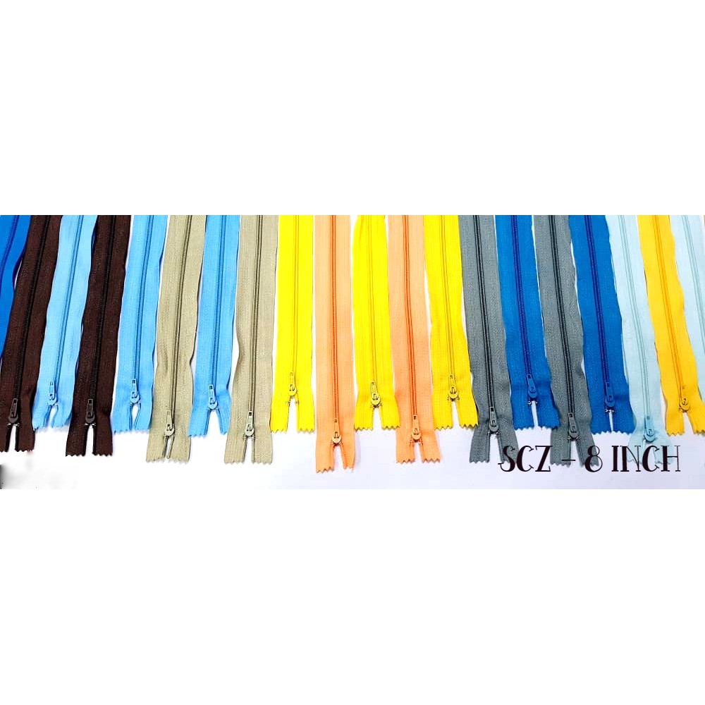 ZIP BIASA - 8 INCHES/ SCZ BRAND - 12PCS (1 DOZEN) | Shopee Malaysia