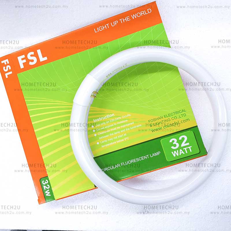 FSL T9 32W Round Circle Tube Circular Tube Fluorescent Light Lamp-Daylight | Shopee Malaysia