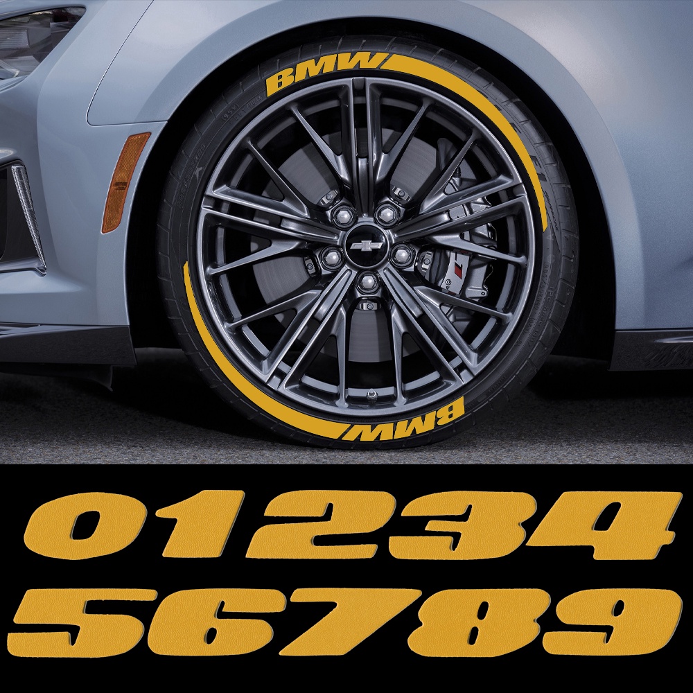 Universal Car Motorycycle 3D Tire Wheel Sticker Styling DIY Decoration ...