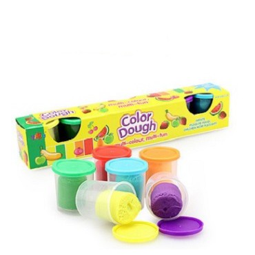6PCS Kids Clay Dough Colour Playdough Kids Clay Toy Kids Toys Permainan ...