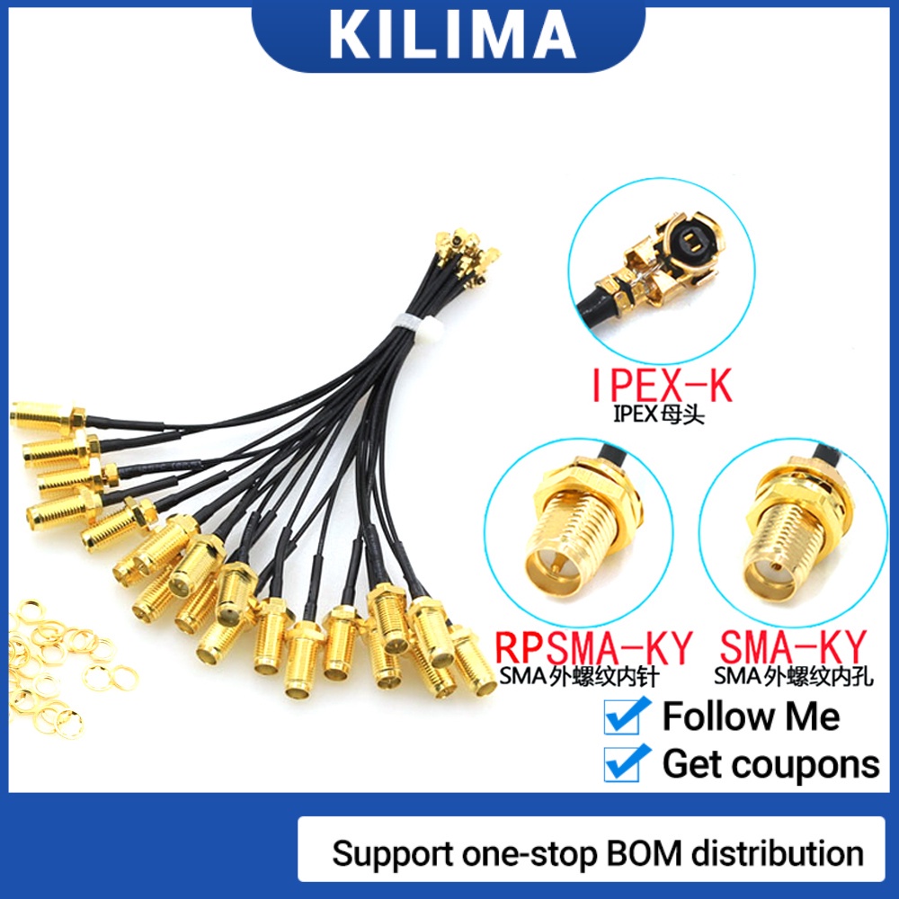SMA Connector Cable Female to UFL/u.FL/IPX/IPEX UFL to SMA Female RG1 ...