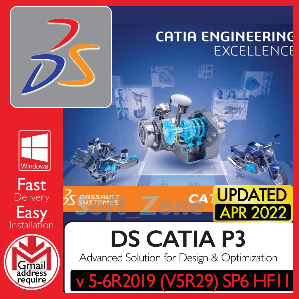 DS CATIA P3 V5-6R2020 (V5R30) SP5 HF2 - Advanced Solution for Design & Optimization [WINDOWS x64 ...