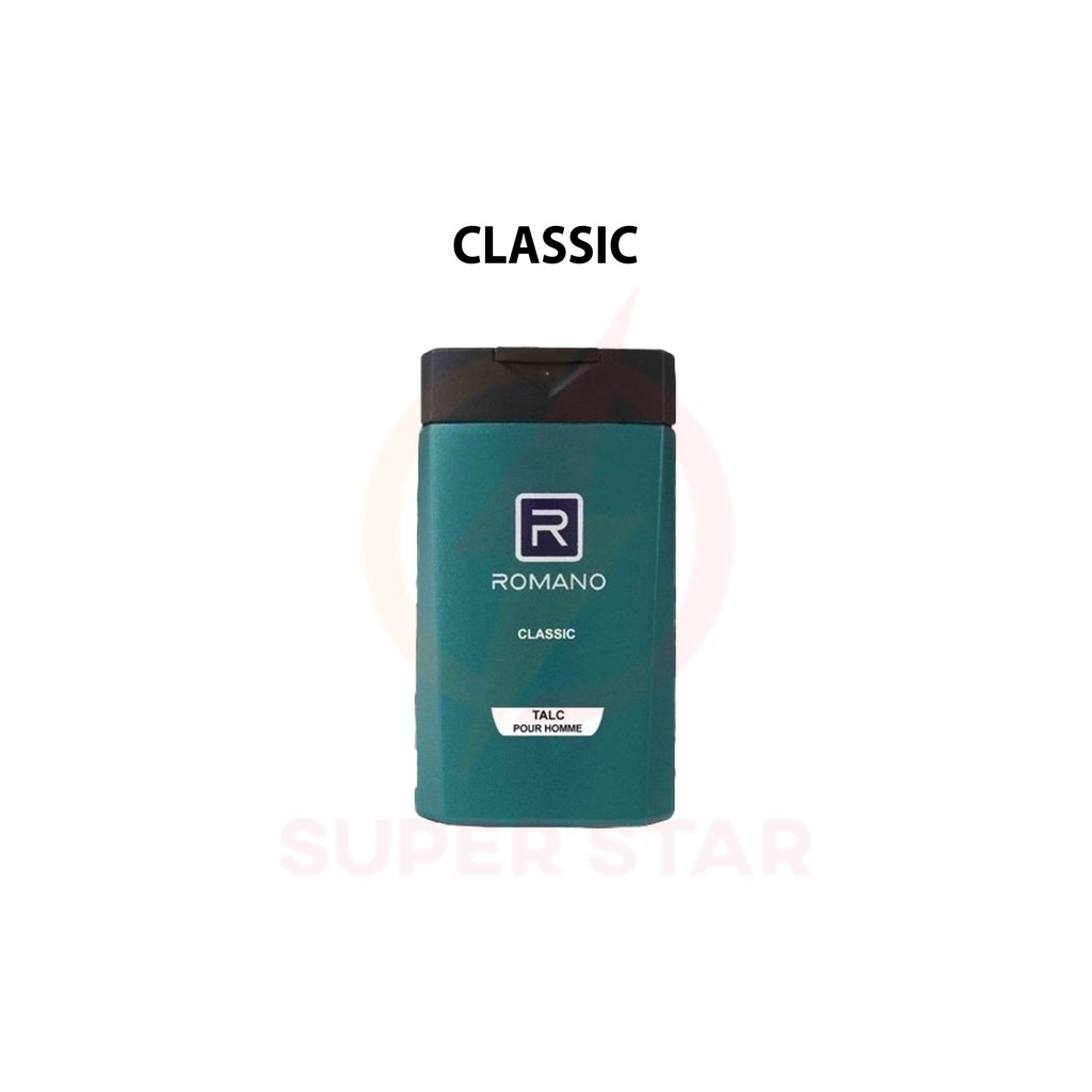 Romano Talc Pour Homme (Prestige/Metro Pulse/Classic) 125g | Shopee ...