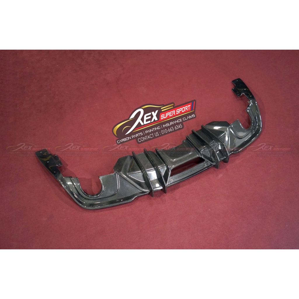 Facelift Ford Mustang Diffuser RDF Real Forged Carbon Fiber GT350 GT500 ...