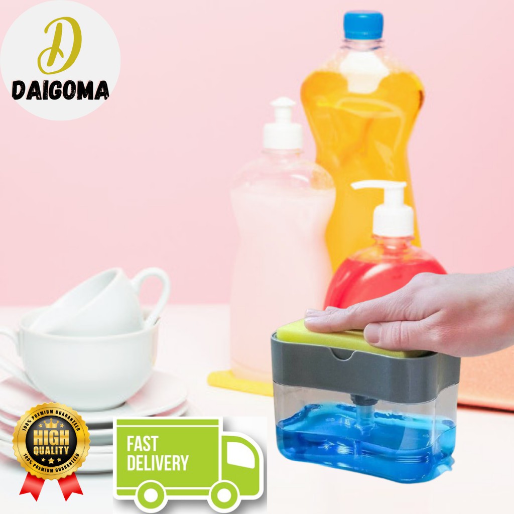 🔥Ready Stock🔥 Dishwash Dispenser/Soap Dispenser/Sponge Box Holder/Kitchen Tools/Soap Pump Liquid ...