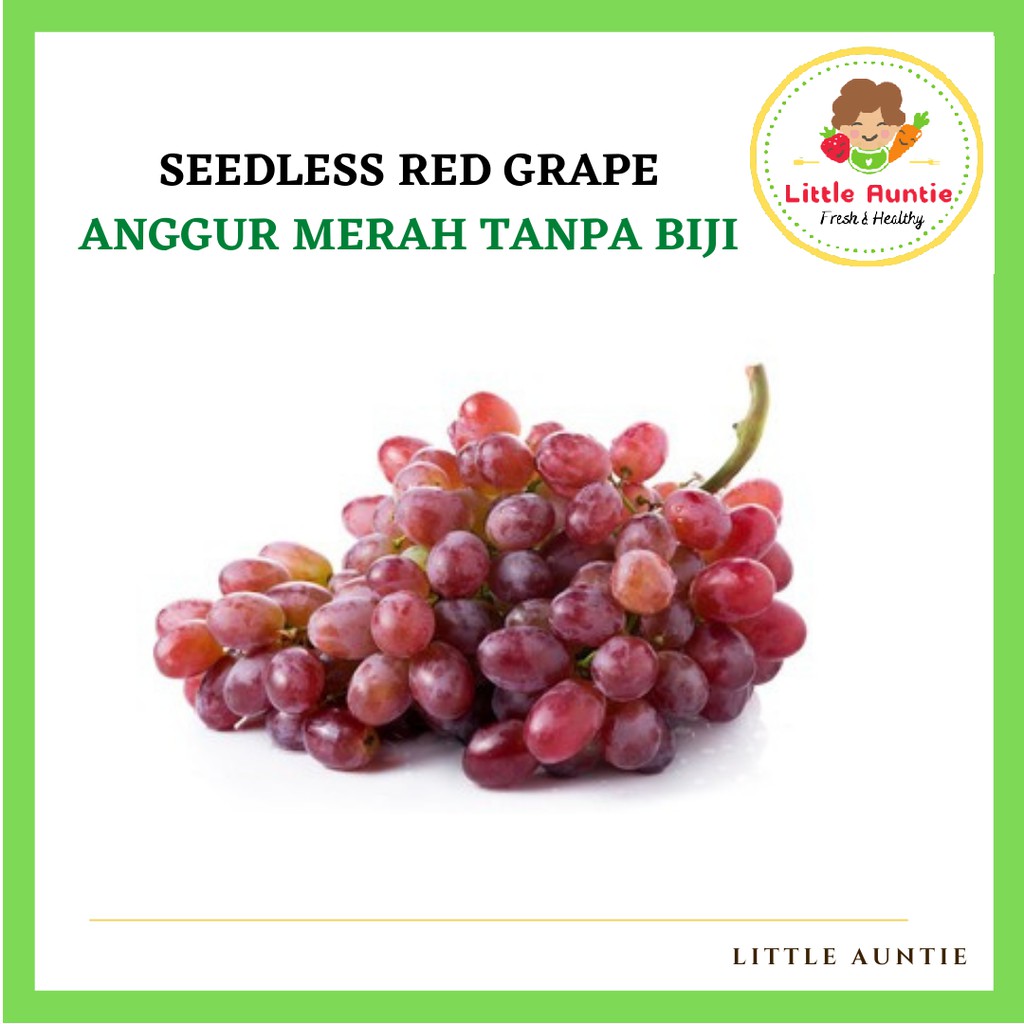 Anggur Merah Tanpa Biji 红葡萄 500g+/- Seedless Red Grape | Shopee Malaysia
