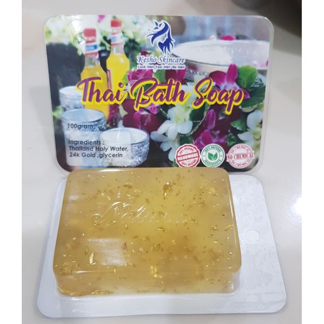 Sabun Mandi Bunga dengan 24k gold(Thai bath soap) | Shopee Malaysia