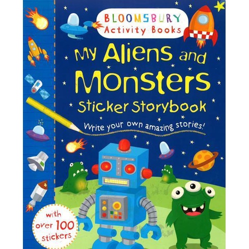 (BX) My Aliens And Monsters Sticker Storybook (ISBN:9781408845424 ...