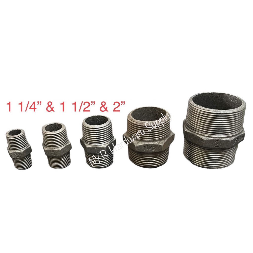 Steam Nipple 1 1/4” & 1 1/2” & 2” BSPT MALLEABLE IRON STEAM PIPE ...