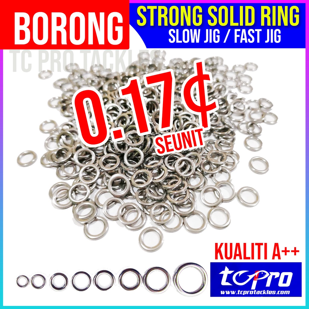 [25pcs] Jigging Solid Ring 304 Stainless Steel Slow Fast Jig Assist Borong | Shopee Malaysia