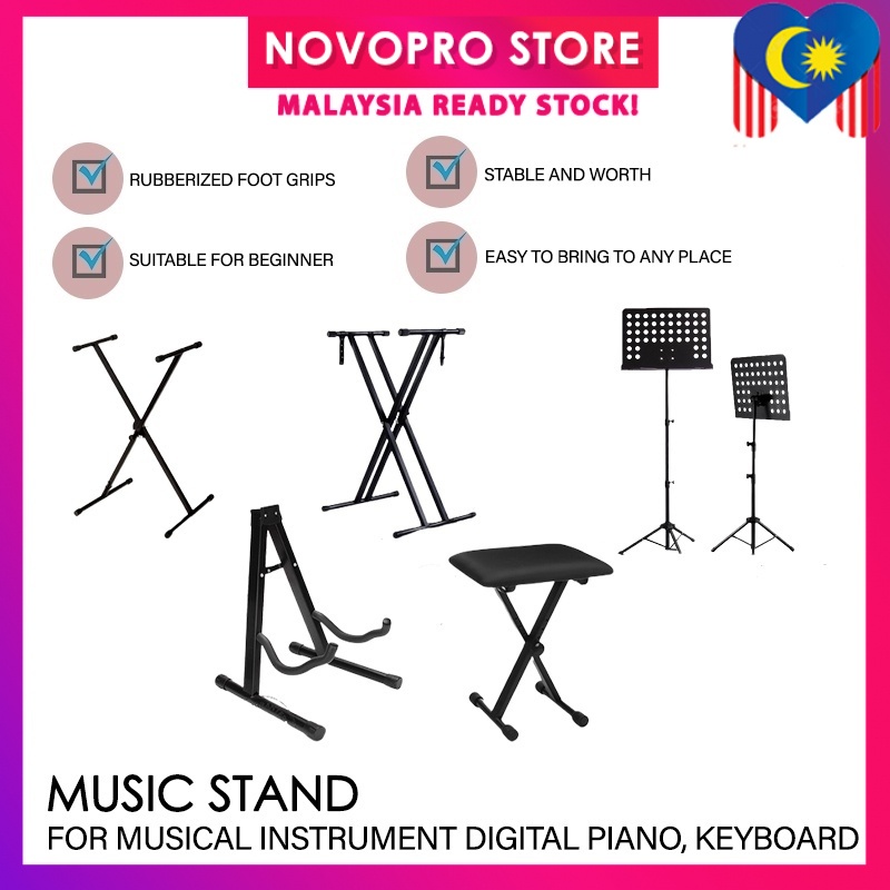 Music stand for Musical Instrument Digital piano, Keyboard, Guitar ...