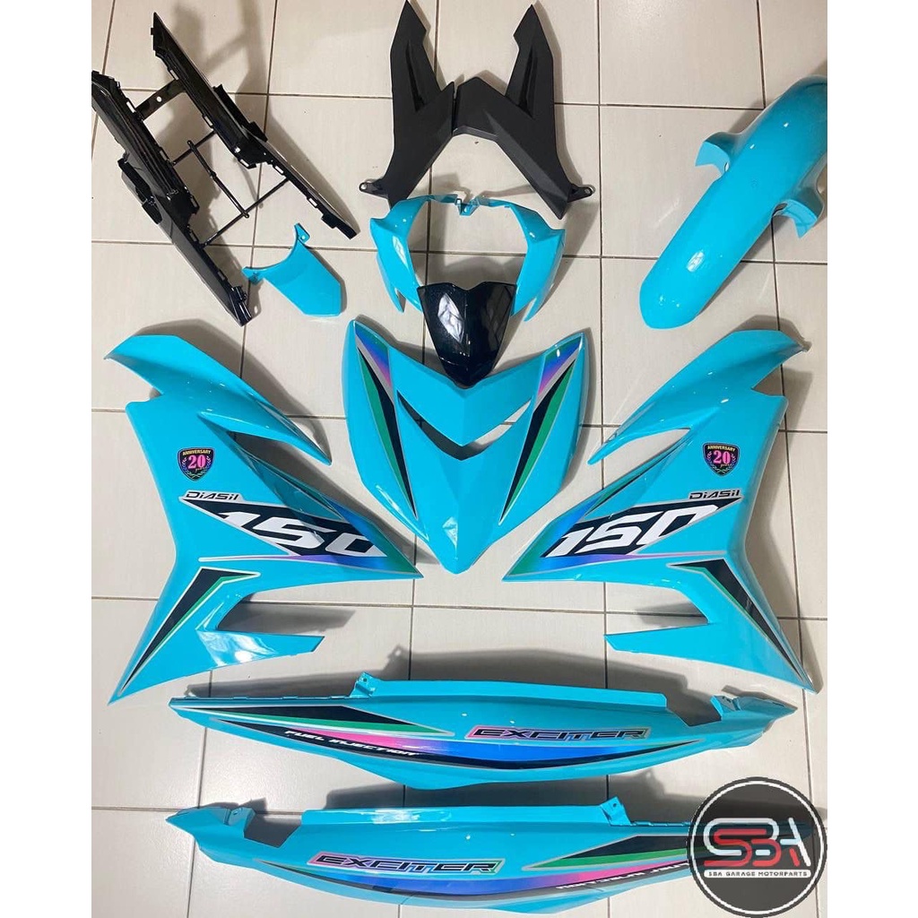 COVER SET Y15ZR V1 V2 SKY BLUE ANNIVERSARY COVERSET BODYSET Y15ZR Y15 ...