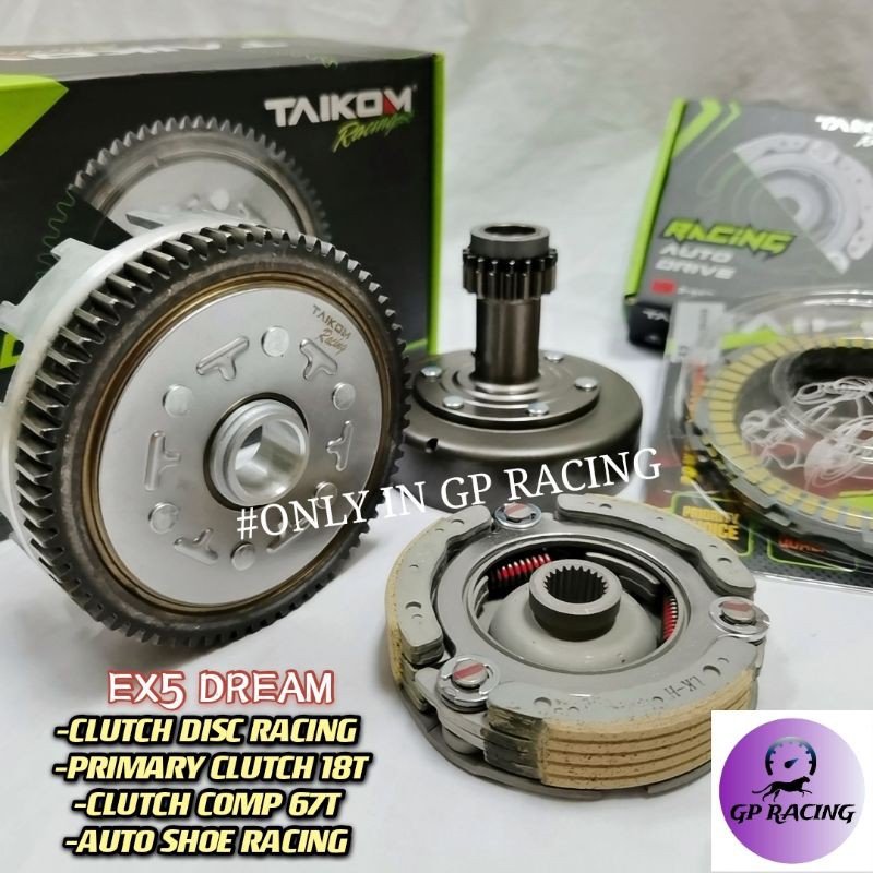 TAIKOM RACING AUTO EX5 DREAM COMPLETE SET 67T 18T AUTO CLUTCH GEAR AUTO SHOE TAIKOM RACING "GP ...